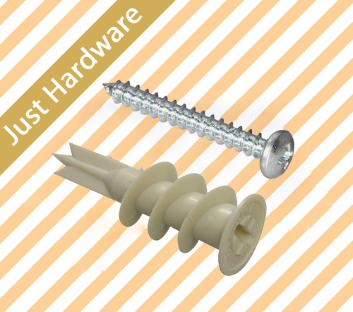 NYLON PLASTERBOARD FIXING WALL MATE MATES WITH SCREW 100PCS | eBay ...