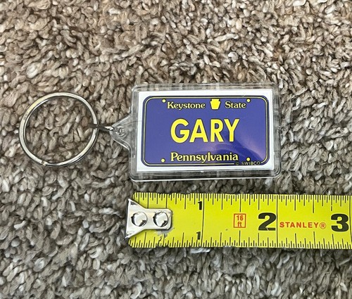 VTG Pennsylvania GARY Name License Plate Style Souvenir Keychain | eBay