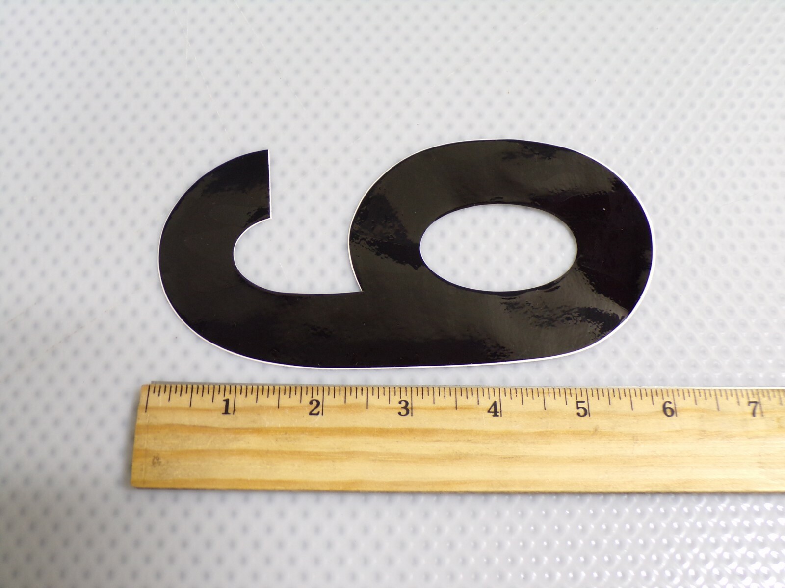 ELECTROMARK Die Cut Number Label, 9, Black, 6" Height, 1 EA, 3412069 | eBay