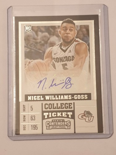 2017 Contenders Nigel Williams-Goss Rookie autograph card | eBay