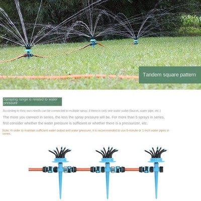 360 Degree Automatic Multi Head Sprinkler Garden Lawn Sprinkler Lawn | eBay