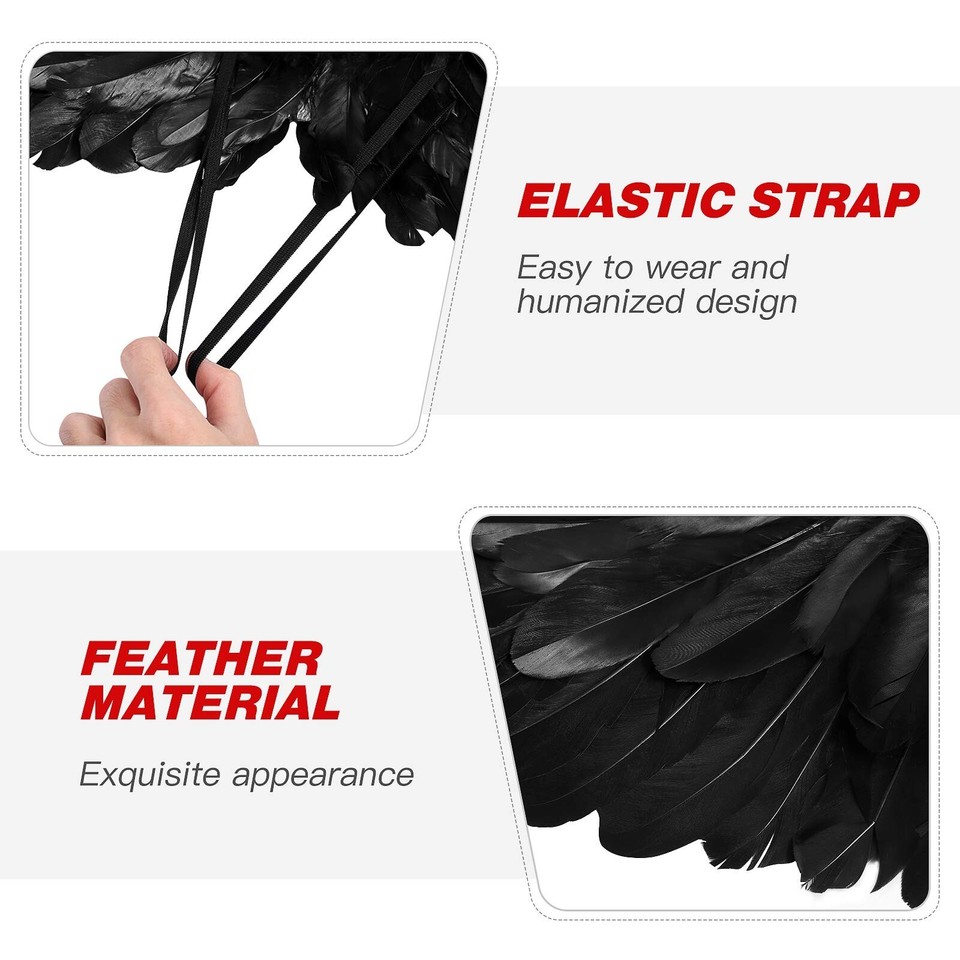 3Pcs Devil Costume Cosplay Angel Wings Devil Horn Pitchfork Halloween ...