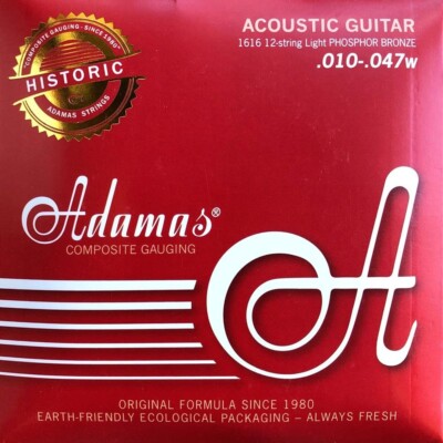 Adamas 1616 Acoustic Guitar Phosphor Bronze Strings 12-String Set ...