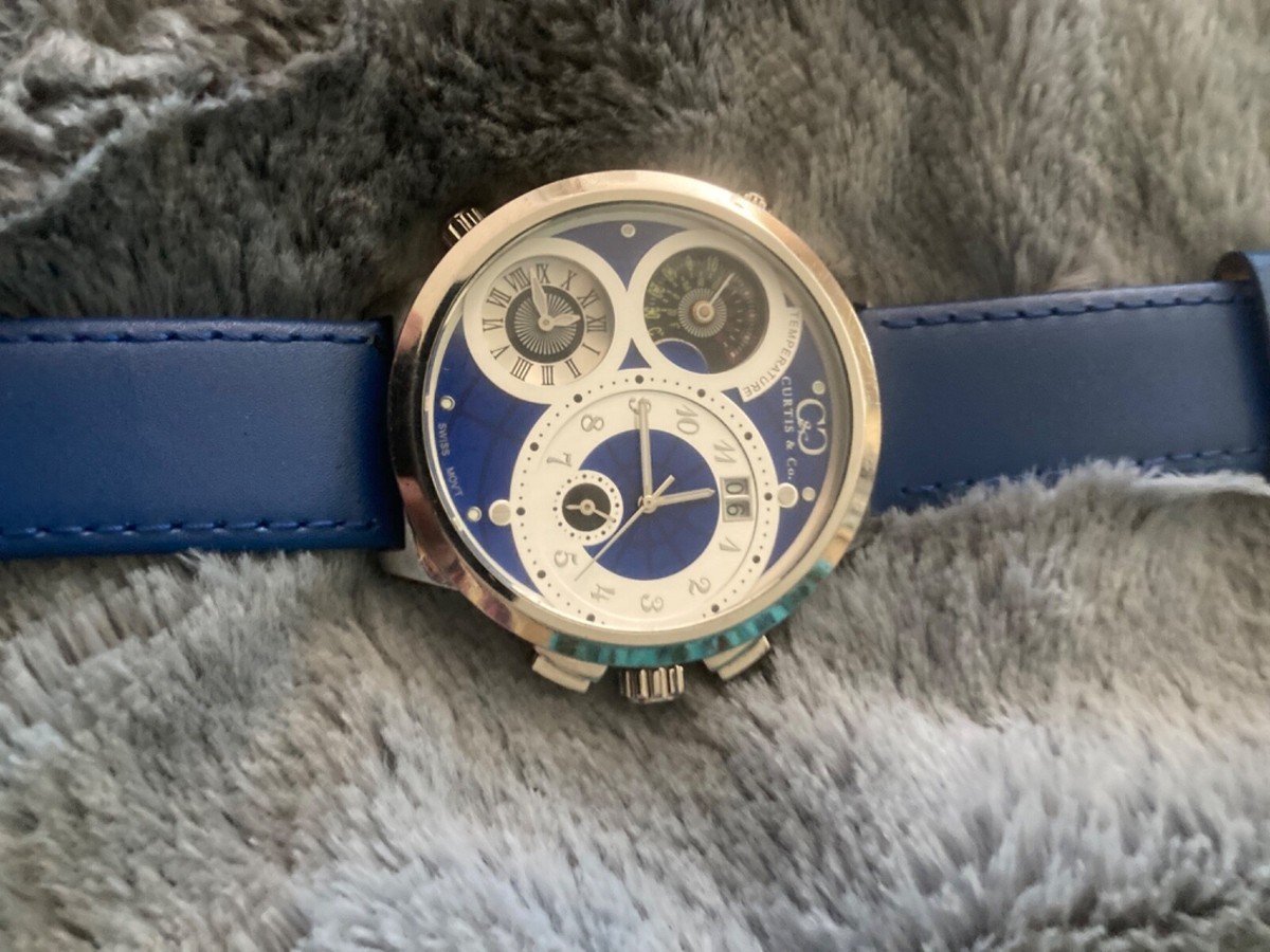 Curtis & Co Big Time World Watch Limited Edition #264 Blue Curtis & Co Big Time World Watch Limited Edition #264 Blue