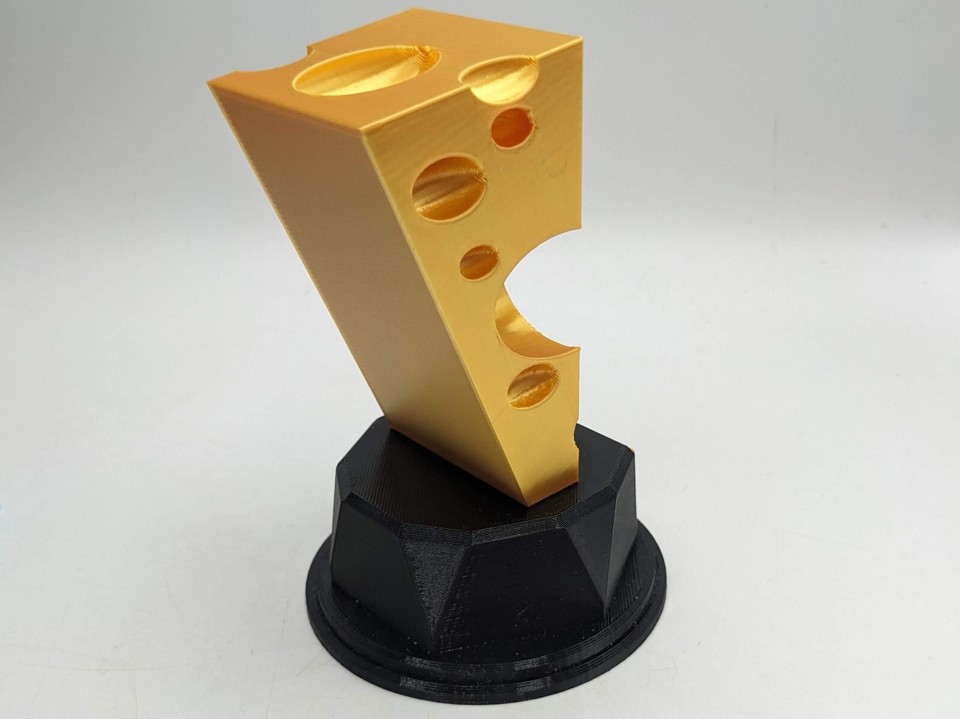 Personalised Cheese Trophy / Cheesy Award / Secret Santa Cheese Lover ...