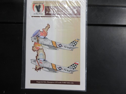 EAGLE STRIKE 1/32 KOREAN ACES F-86 SABRE JETS #32047 decal sheet | eBay