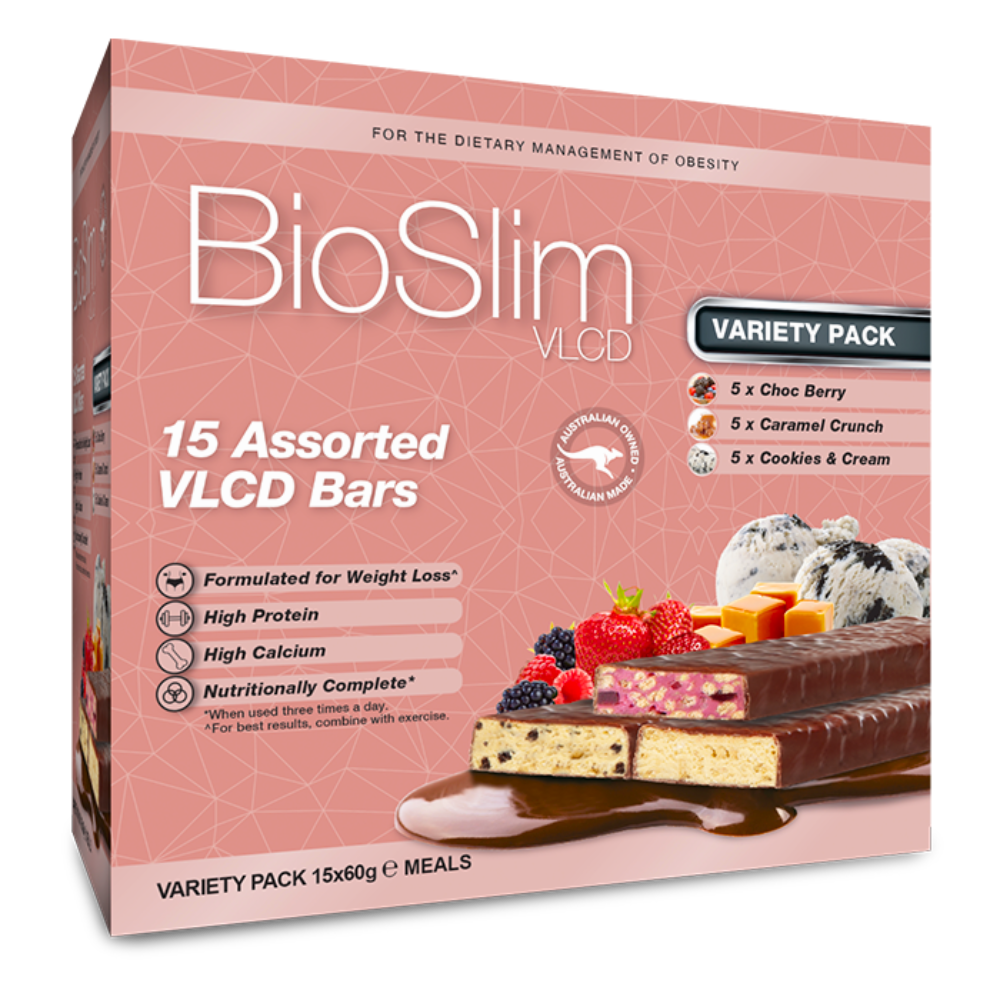 BioSlim VLCD 15 x 60g Bars Variety Pack for sale online | eBay