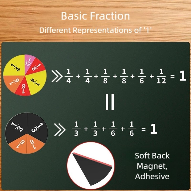 Fraction Tiles Pieces Fraction Pieces Set for Hand On Math Education ...