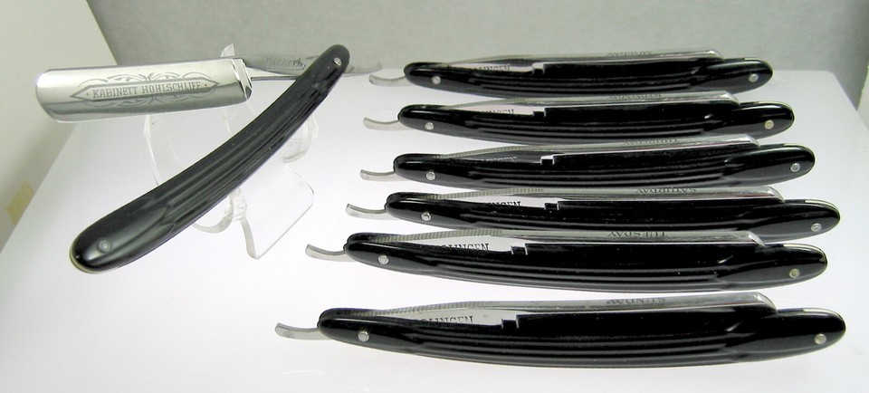 Kismet 7-Day Set Straight Razors Days Etched Blades & Spines In 7-Razor ...