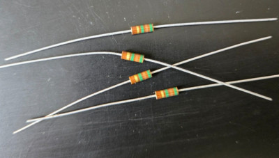 4pcs 5.1 MEG ohm 1/4W 5% Metal Film Precision Axial Resistors ~ NEW ...