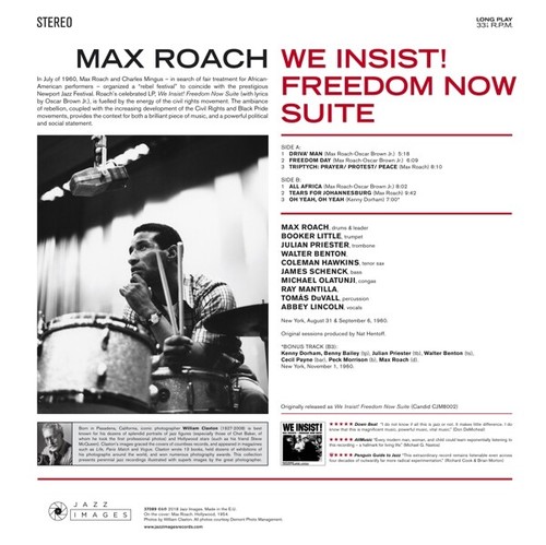 MAX ROACH - WE INSIST! FREEDOM NOW SUITE VINYL LP NEW 8436569191552 | eBay
