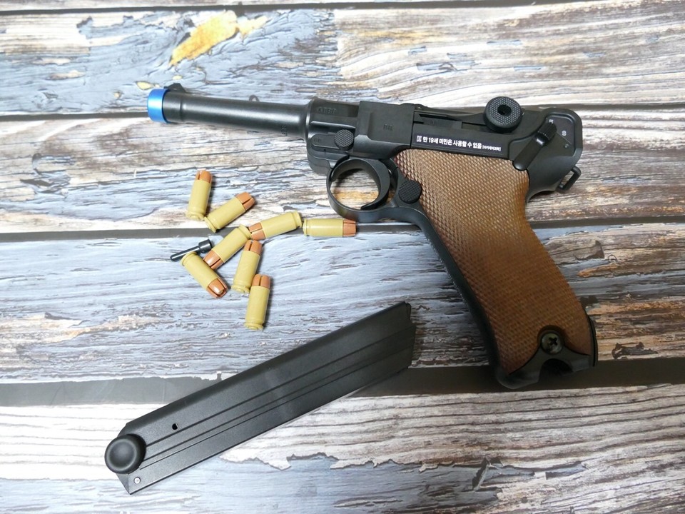 Academy Science Luger P08 Toy Real Gun Bullet Injection 6mm BB ...