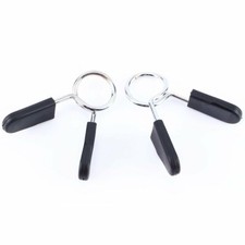 2 Pcs Weight Bars Spring Collar Clips Dumbbell Barbell Clamp Gym ...