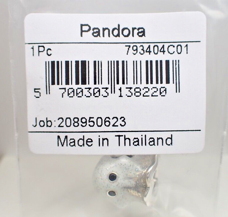 Authentic Pandora #793404C01 Glow-in-the-dark Boo Ghost Charm BAG for ...