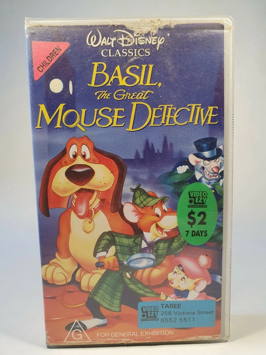 Walt Disney's The Great Mouse Detective VHS // Black, 46% OFF