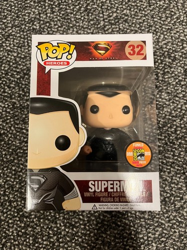 Funko Pop Superman 32 Man of Steel DC Heroes Superheros SDCC LE 1008 ...