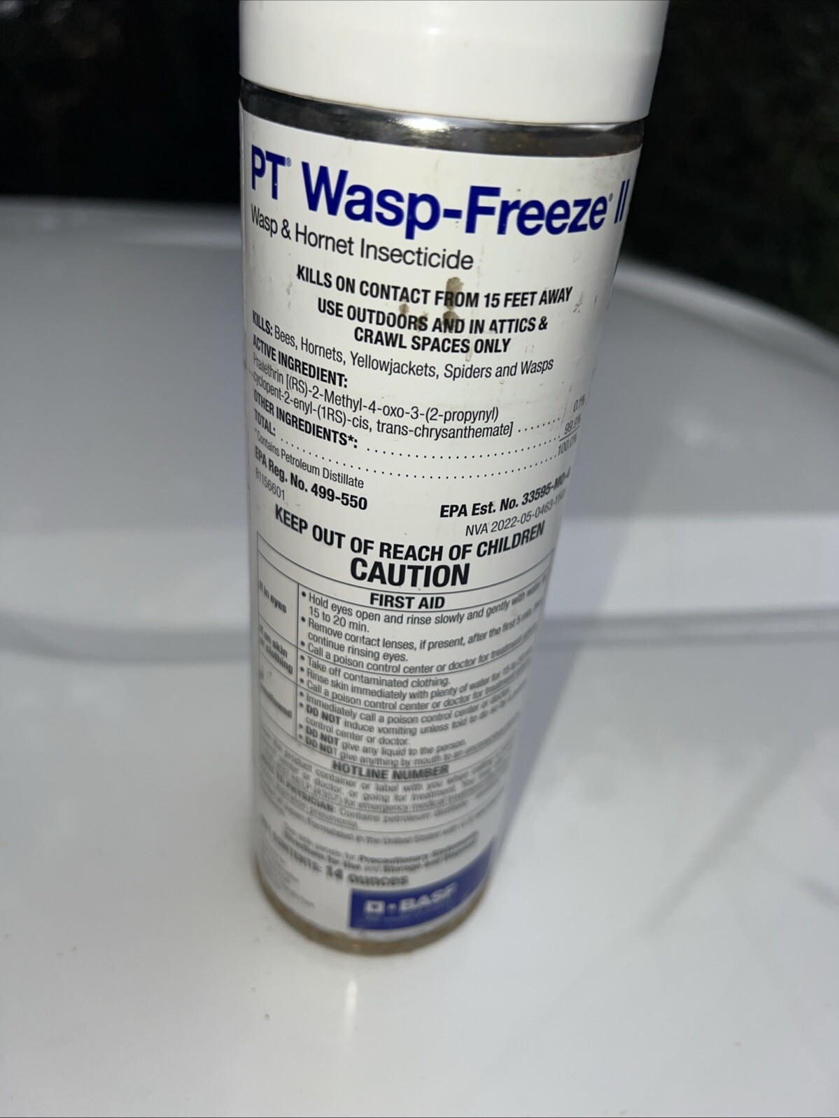 PT Wasp Freeze II Wasp and Hornet Insecticide 14 oz Aerosol Can BASF | eBay