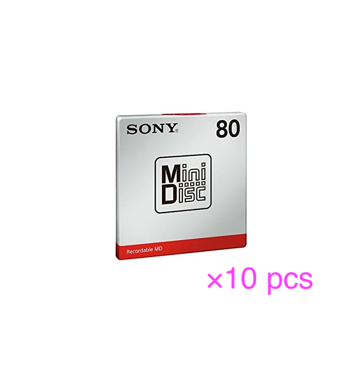 SONY MDW80T MD Minidisc 80 minutes Recordable 10 discs 1 set from Japan ...