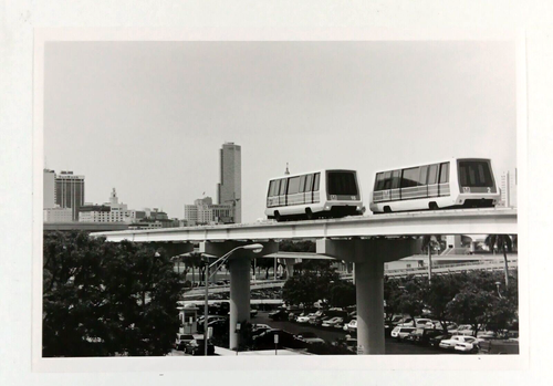 1980s Miami FL Metro Rail Train Metromover Phase II Downtown Vintage ...