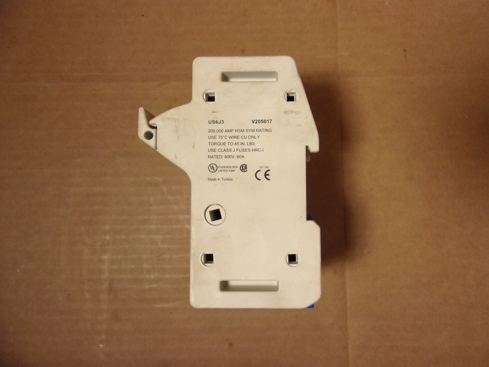 FERRAZ SHAWMUT ULTRASAFE FUSE HOLDER 600V 60A US6J3 V205017 | eBay