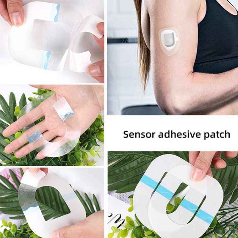 10Pcs Sensor Adhesive Patch Clear Invisible Glucose Monitor Sticker1060 ...