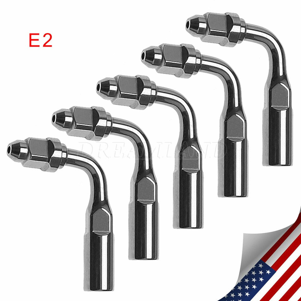 5x Dental Ultrasonic Scaler Tips G E P fit Cavitron EMS / DTE SATELEC ...