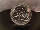 Vintage Control Air Bubbles Crystal Ball Clear Glass Paperweight 4 ...