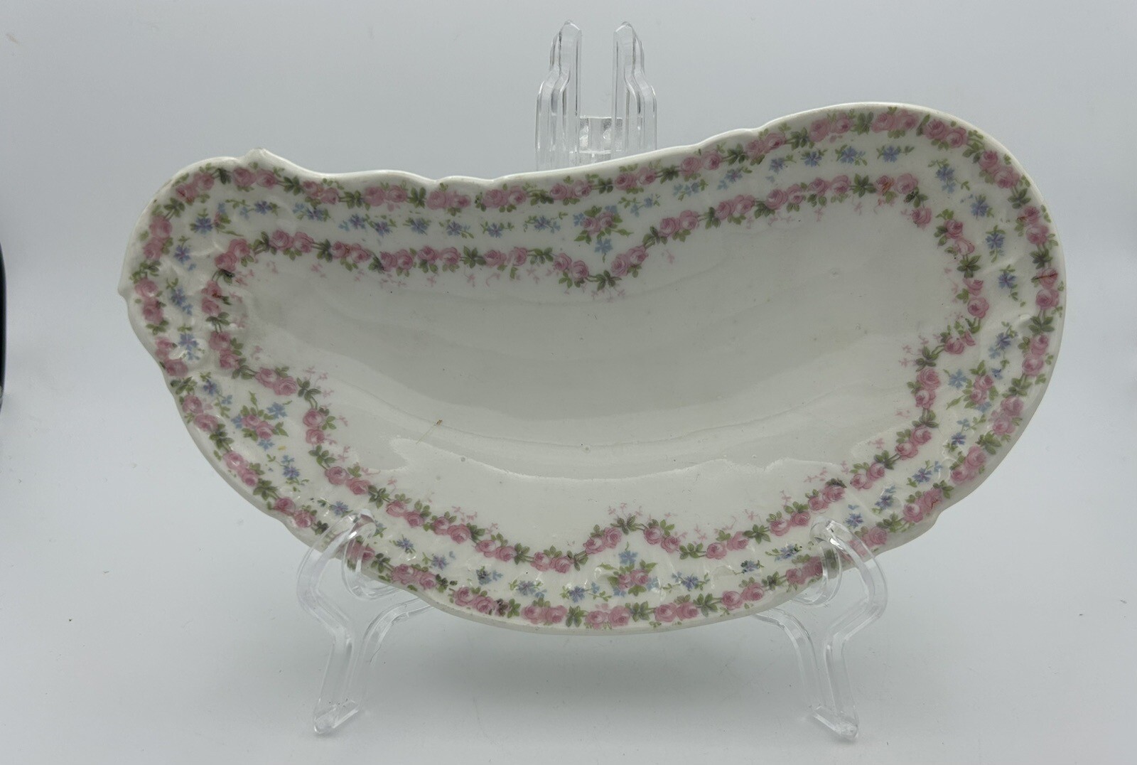 Five (5) Antique J Pouyat Limoges 1908 Gilded Rose Pattern Bone Dish | eBay