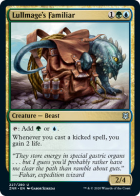 Lullmage's Familiar FOIL Zendikar Rising MINT Blue Green Uncommon CARD ...