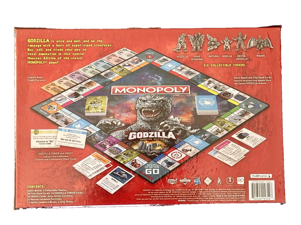 Monopoly Godzilla | Featuring Familiar Locations and Iconic Kaiju ...