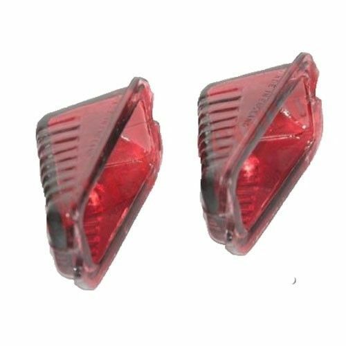 Pair Lucas Type L471 Rear Tail Stop Light Red Glass Lens Morris Minor ...