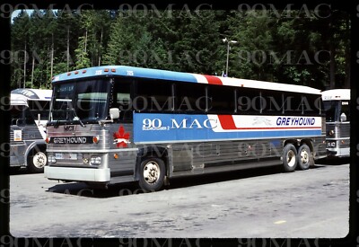 GREYHOUND LINES. MCI MC9 BUS #725. Victoria (BC). Original Slide 1986 ...