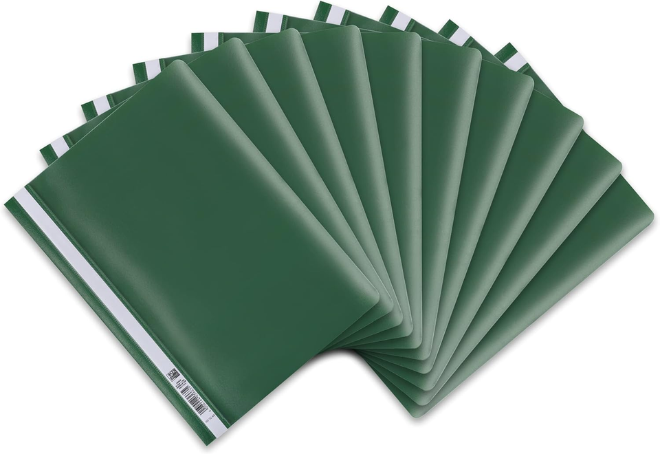 A4 Plastic File Folders Green Pack of 10 | eBay