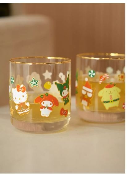 Hello Kitty Gingerbread 10oz Short Glasses Set of 4 (NEW IN BOX) | eBay