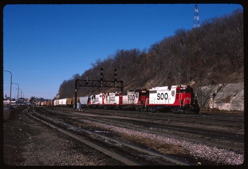 Original Rail Slide - SOO Soo Line 704+ St Paul MN 2-7-1987 | eBay