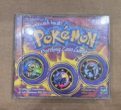 1999 Hasbro Pokemon Battling 3 Coin Game With Persian Rydon Kabutops ...