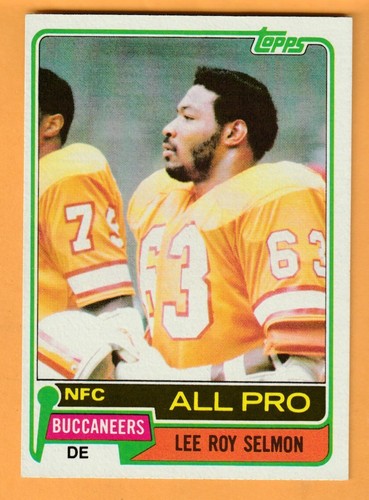 Lee Roy Selmon Tampa Bay Buccaneers 1981 Topps #410 HOF Oklahoma ...