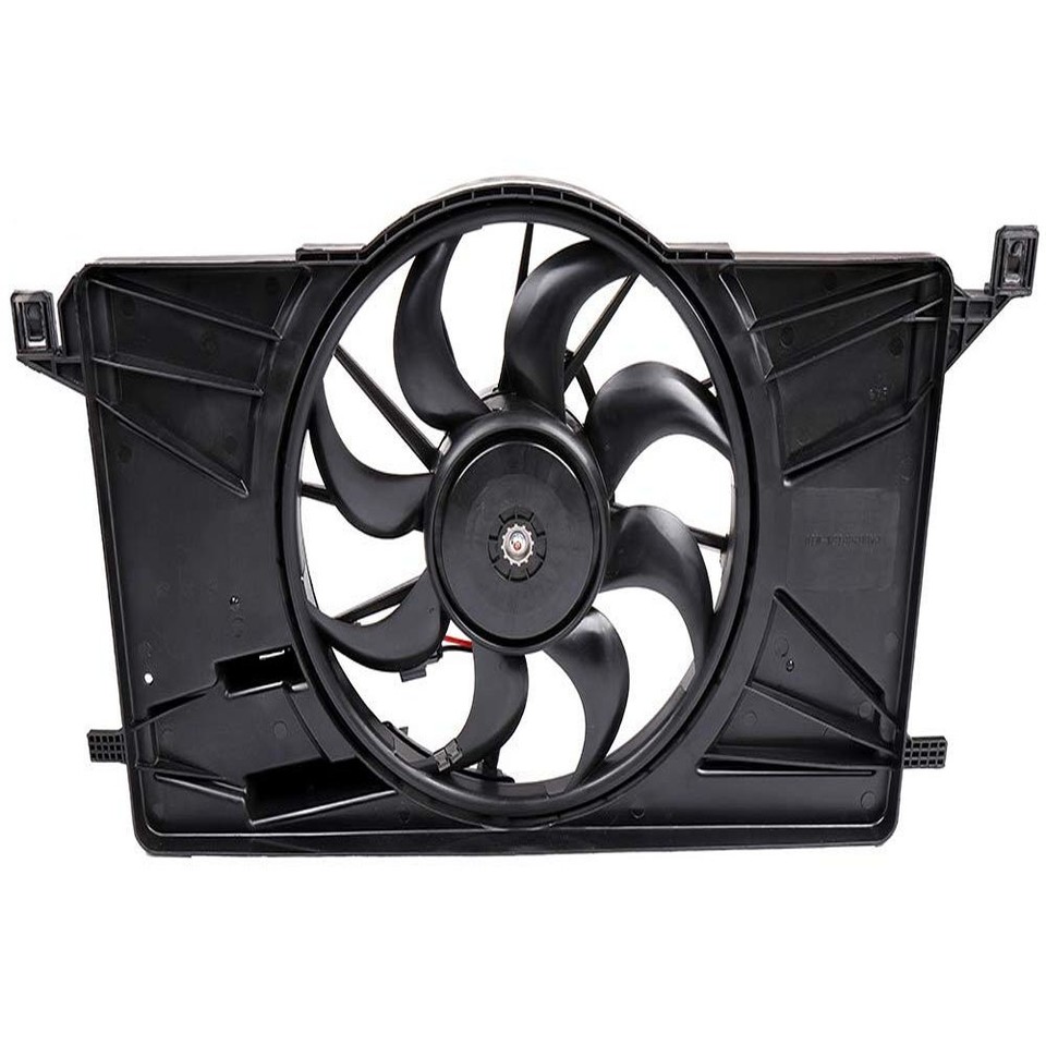 Black Electric Cooling Fan Radiator Assembly Fits 2012-2017 Ford Focus ...