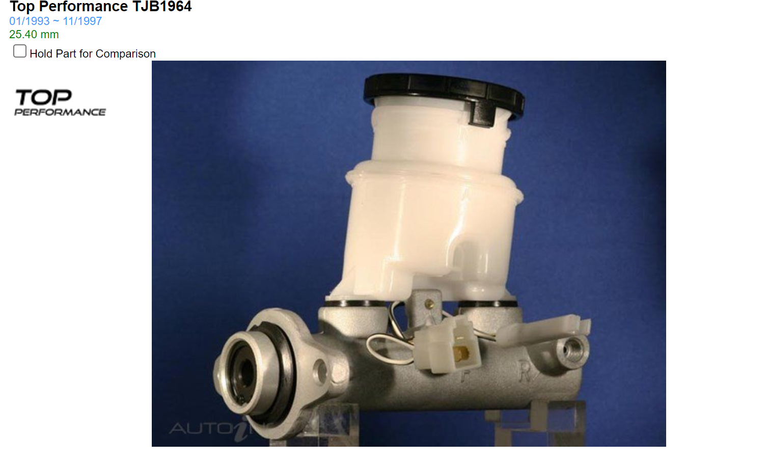 TP Brake Master Cylinder for Holden Rodeo LT LX TF LS 2.6L 1993-1997 | eBay