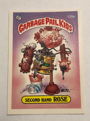 1986 Topps Garbage Pail Kids Sticker Second Hand Rose 129a Near Mint | eBay