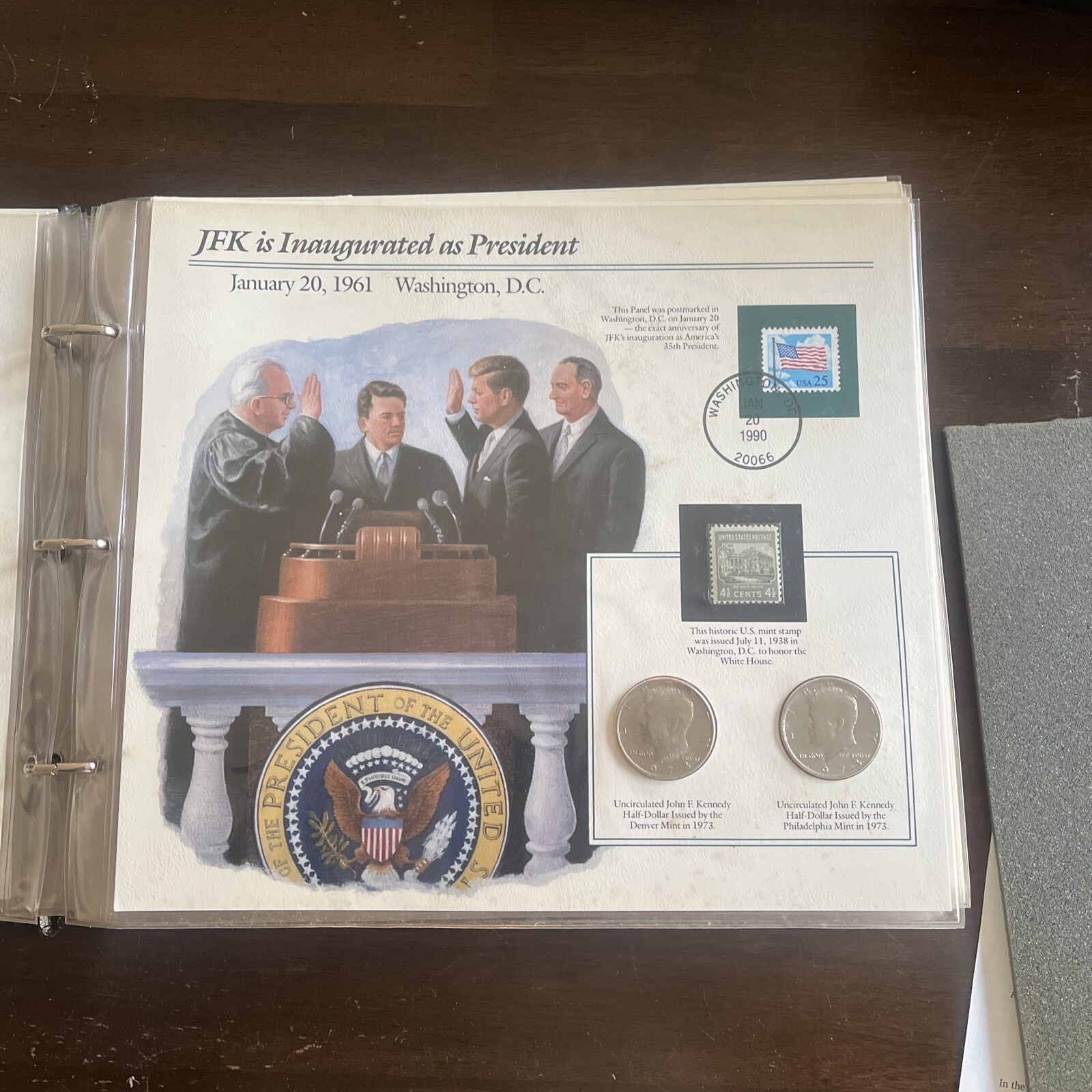 JOHN F. KENNEDY UNCIRCULATED HALF DOLLARS & STAMPS PCS COLLECTION ...
