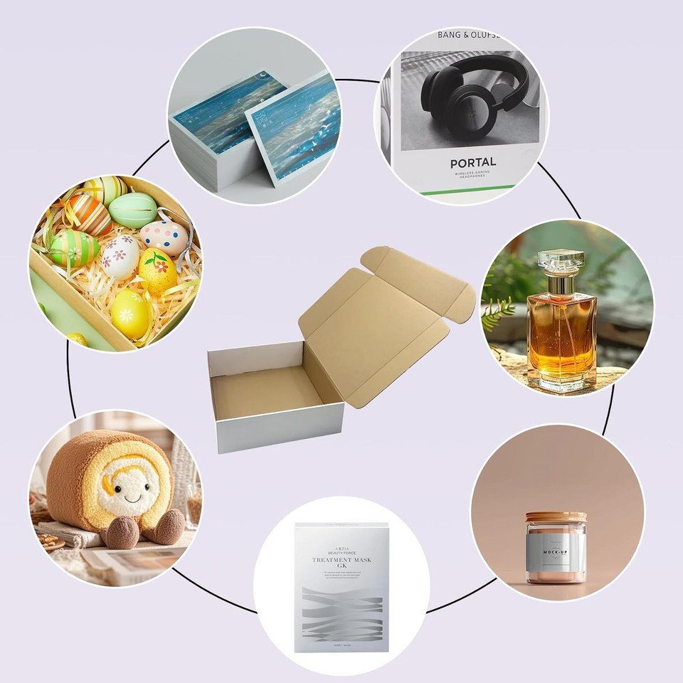11x10x3 Inches White Shipping Boxes Set of 25，Cardboard Boxes ...