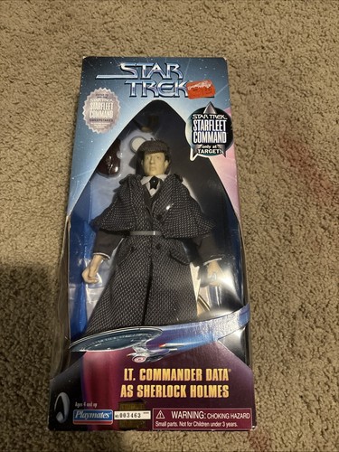 Playmates Star Trek Starfleet Lt Comm Data Sherlock Holmes 9" Target ...