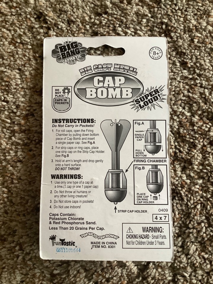 Big Bang Capmatic CAP BOMB Die Cast Metal Includes 48 Caps NEW ...