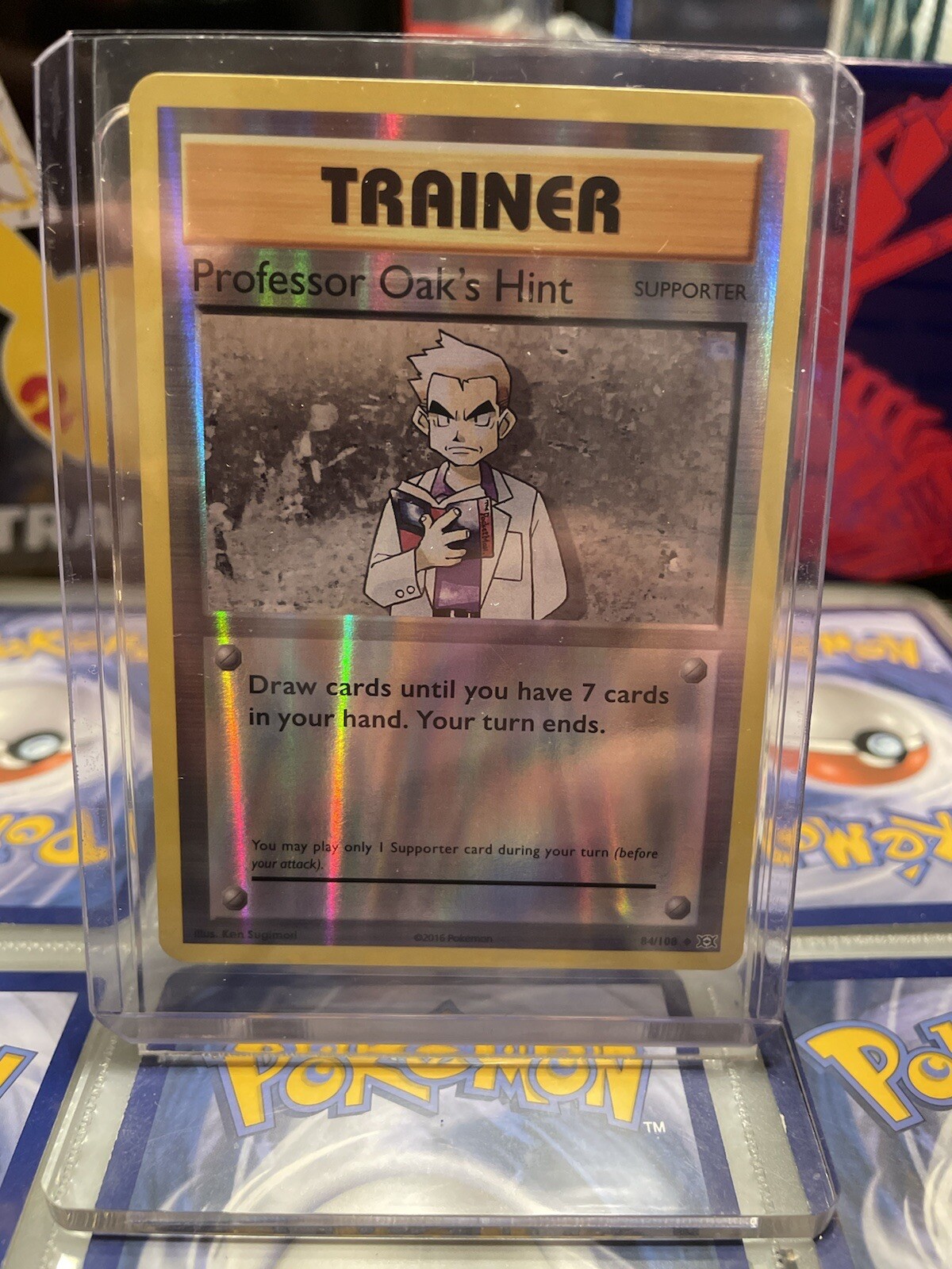 Professor Oak’s Hint 84/108 Pokémon TCG XY Evolutions Reverse Holo NM/M ...