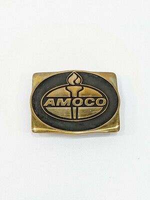 Amoco Torch Pipeline Oilfield Field Employee Belt Buckle | eBay