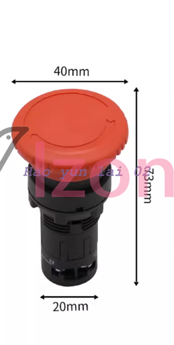 1PC emergency stop button switch integrated opening 22mm XB7-ES545 ...