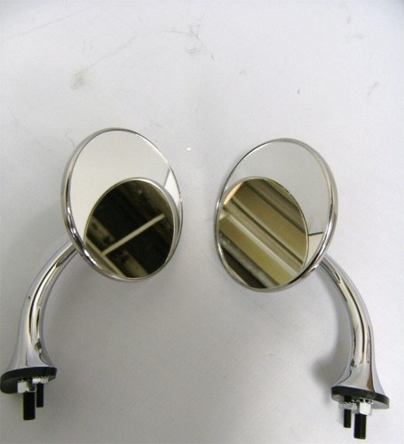 NICE - Vintique Brand Swan Neck Retro Style Street Rod Mirrors Chrome ...