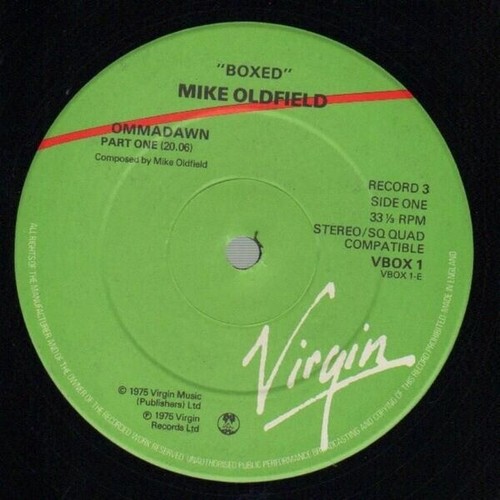 Mike Oldfield Boxed BOOKLET / QUADRAPHONIC Virgin Vinyl LP Box | eBay