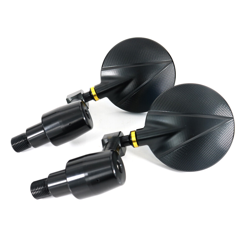 Handle Bar End Side Mirrors Fit For Yamaha FZ6R 210-16 FZ1/FZS1000 ...